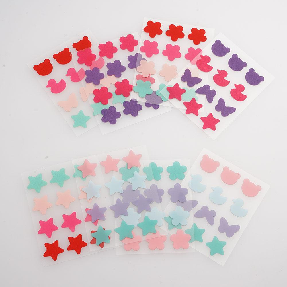 12pcs Hydrocolloid Colorful Acne Patches Breathable Skincare Acne