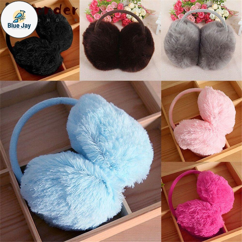 BJ Ear Muffs Women Fluffy Soft Plush Ear Warmer | Shopee Malaysia