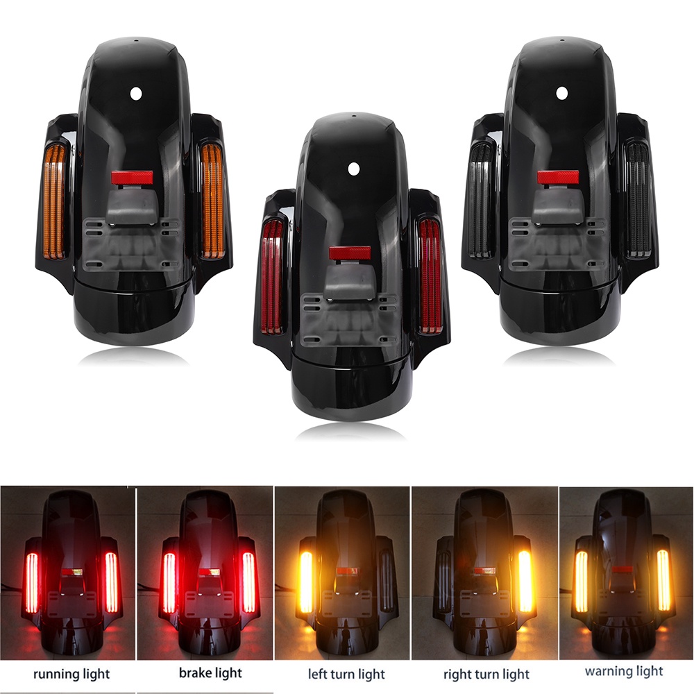 XB-CVO Style Motorcycle Rear Fender System Extension Fascia Set with ...