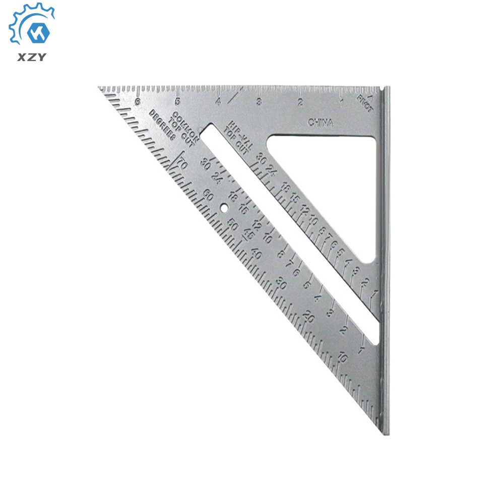7 Inch Imperial Triangle Ruler Engineer Carpenter Measure Right Angle ...