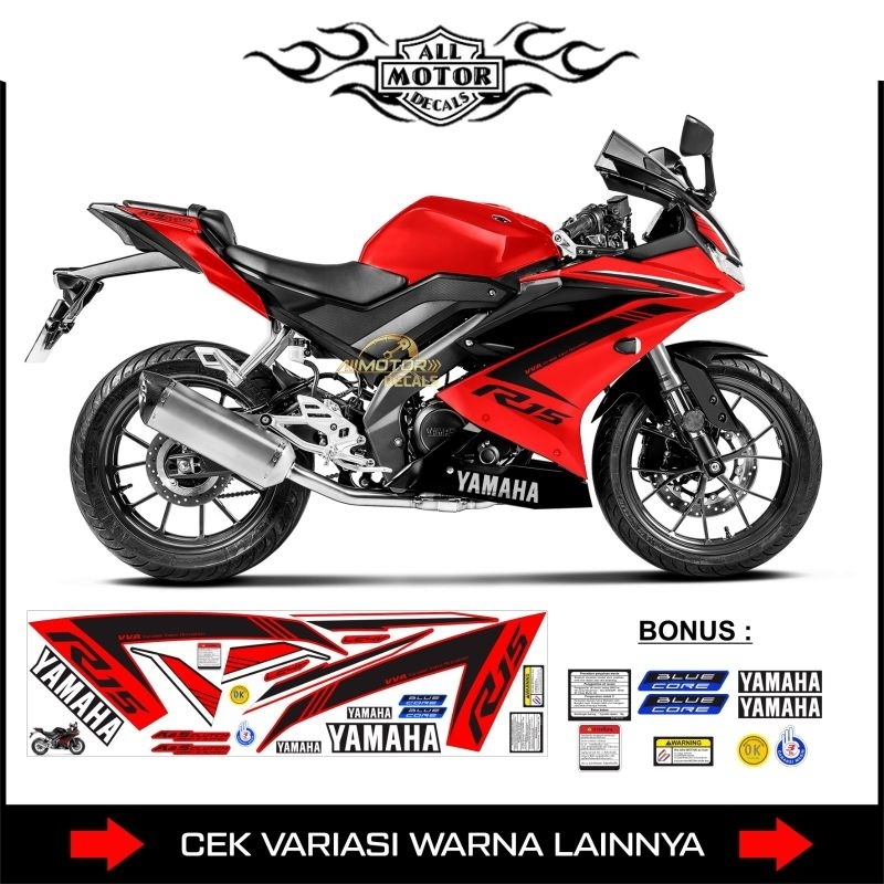 Striping YAMAHA R15 V3 Ori/Motorcycle Sticker R15 V3 2017 2018 2019 ...