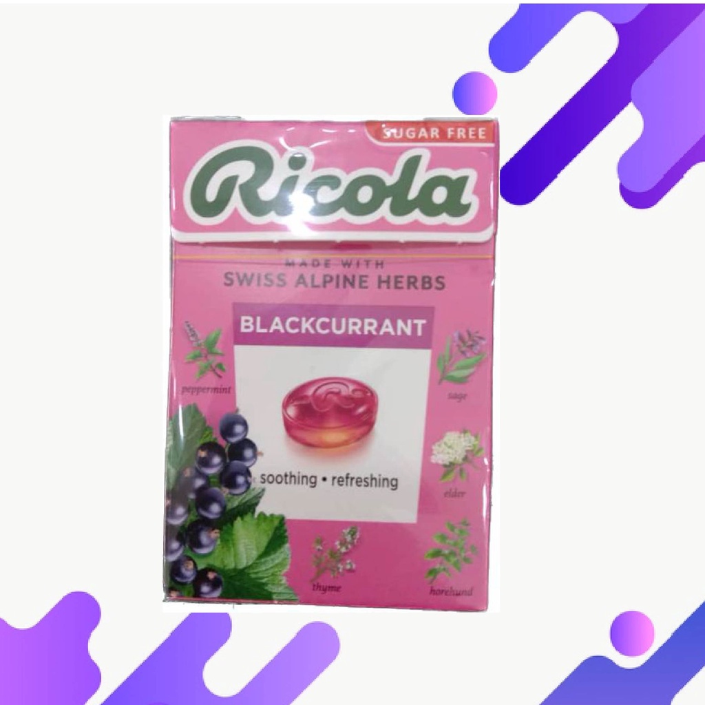Ricola - Lozenger and Swiss Herb Candy (Blackcurrant) | Shopee Malaysia