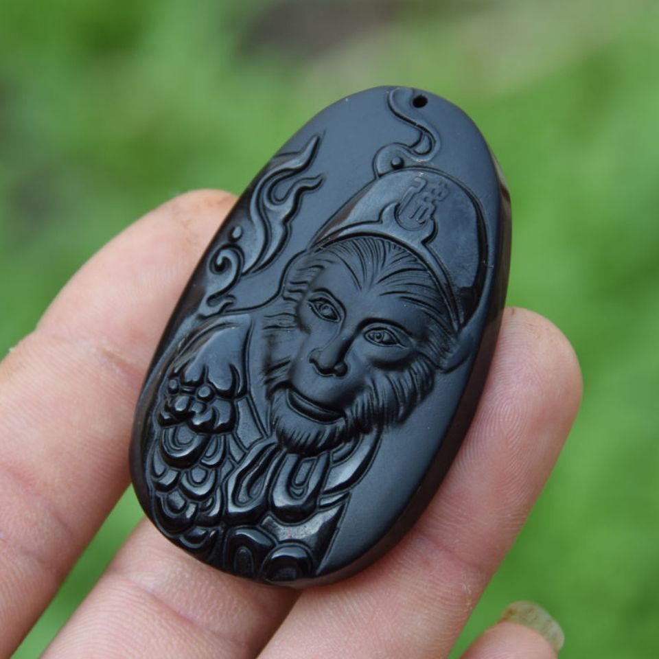 Natural Obsidian Qi Tian Da Sheng Dou Defeats Buddha Sun Wukong Da ...