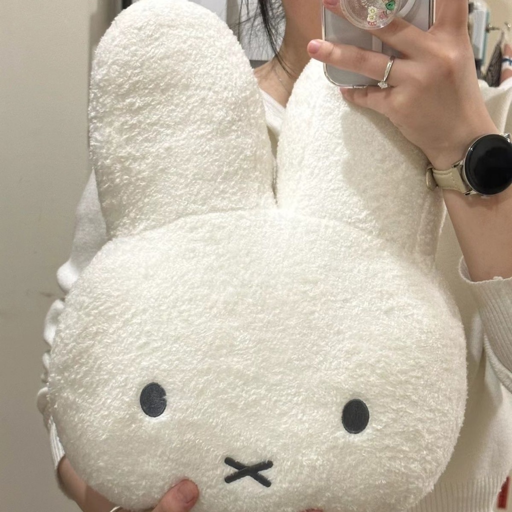 Miffy Miffy Miffy Rabbit Head Doll Cute Plush Pillow Free Men Women Bed Sleeping Sofa Cushion ...