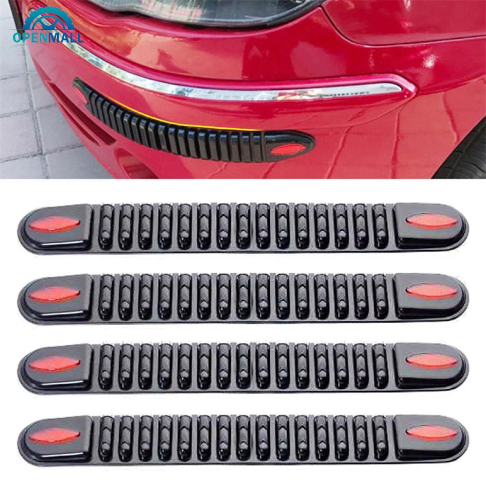 OPENMALL 4Pcs Car Protector Front Bumper Lips Rubber Splitter Silane ...