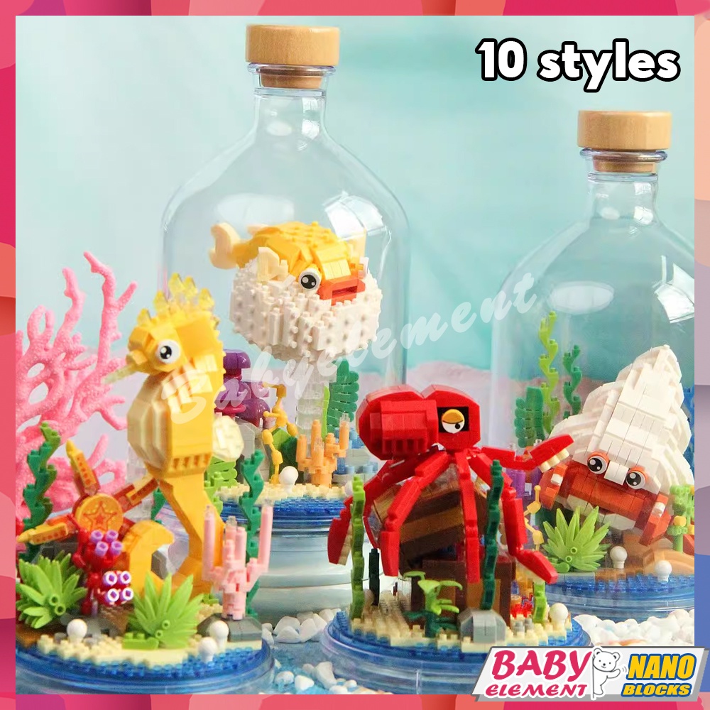 Nano Blocks Animal Series Insect Ladybug Butterfly Building Blocks ...