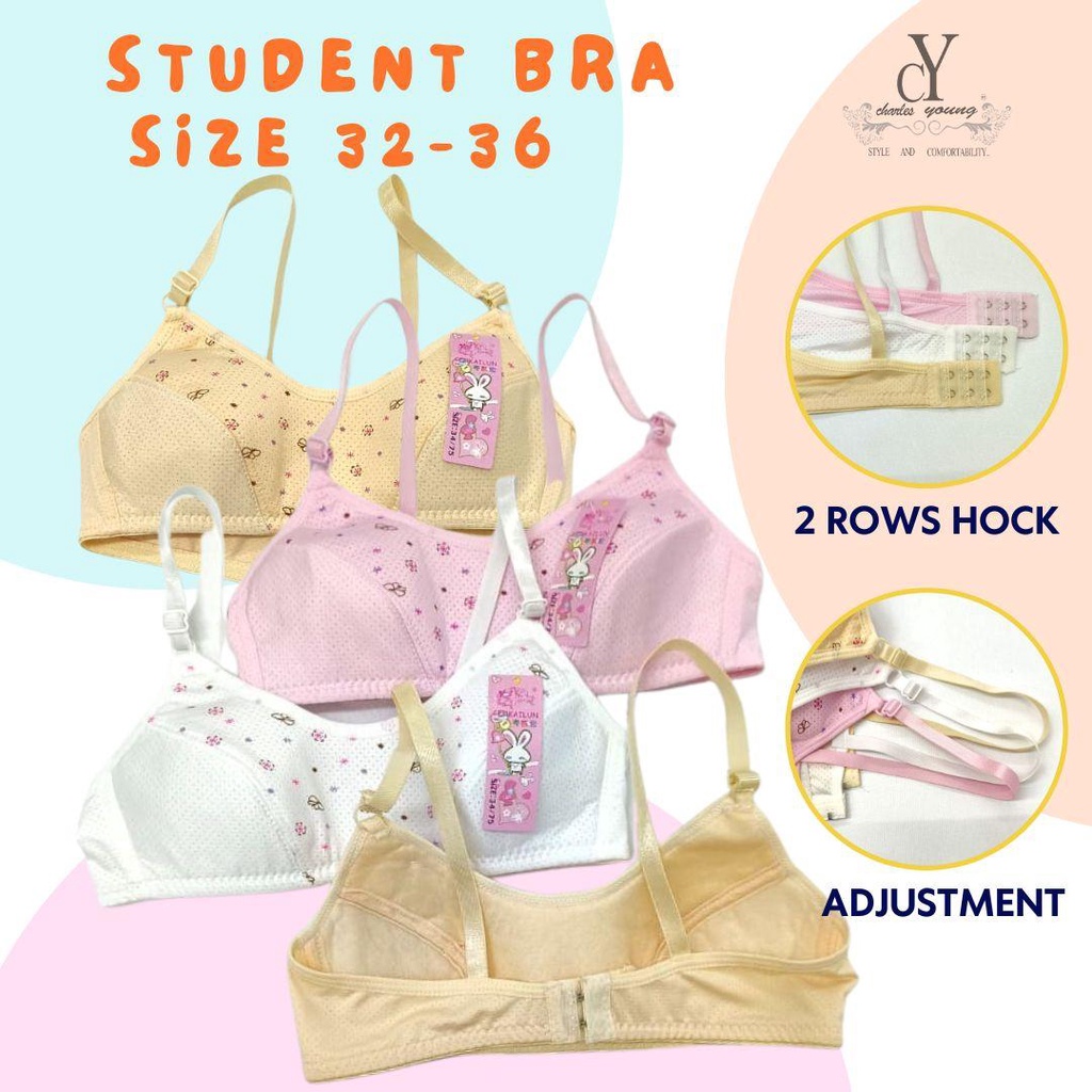 636 Bra Student / Girls Cotton Bra / Kids Training Bra / Sport Bra ...