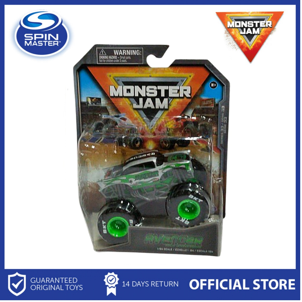 Monster Jam 1:64 Scale Collector Diecast Trucks Single Pack Series 33 ...