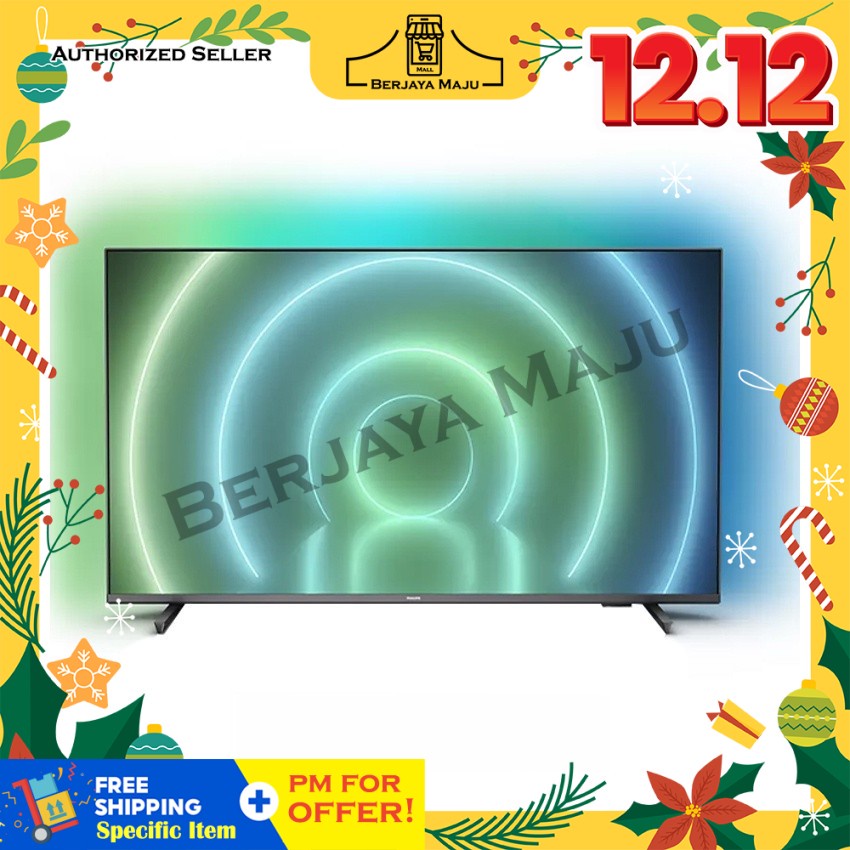 Philips 65" 55'' 50'' 4K UHD Smart Android LED TV 65PUT7906/68 / 55PUT7906/68 / 50PUT7906/68 ...