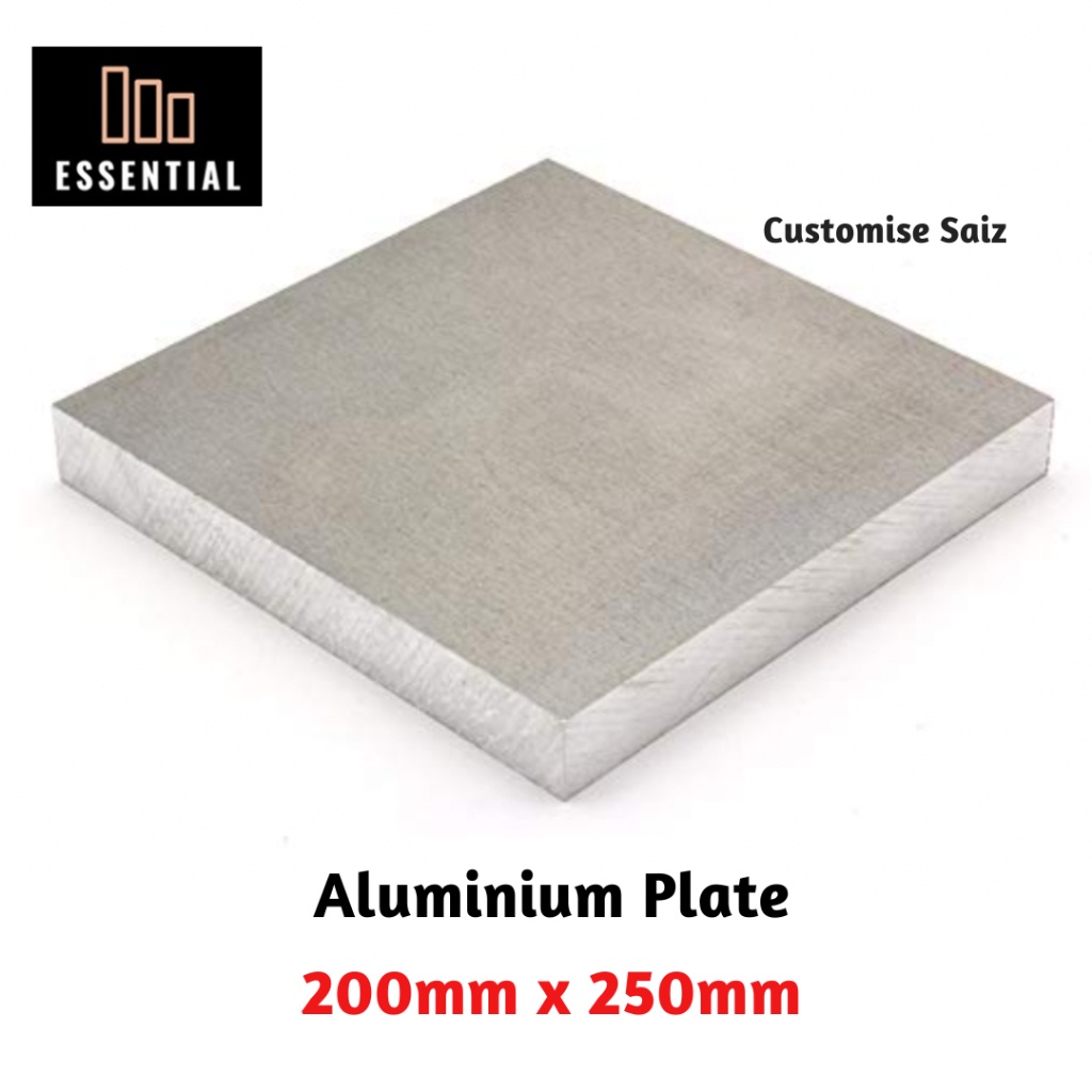 (200mm x 250mm) Aluminium Plate Aluminium Papan 5mm 6mm 6.35mm 8mm 10mm ...