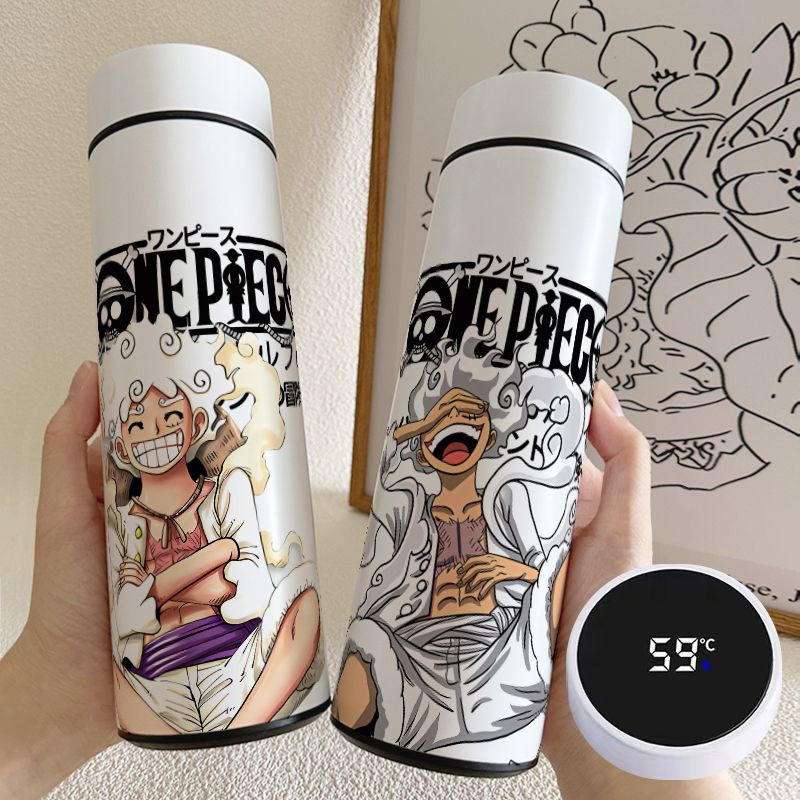 One Piece Nika Luffy Smart Thermos Cup Temperature Display Water Cup ...
