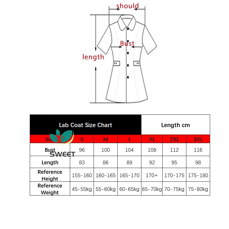 Free Embroidery Lab Gown Lab Coat for Women,Hospital Medical Doctor ...