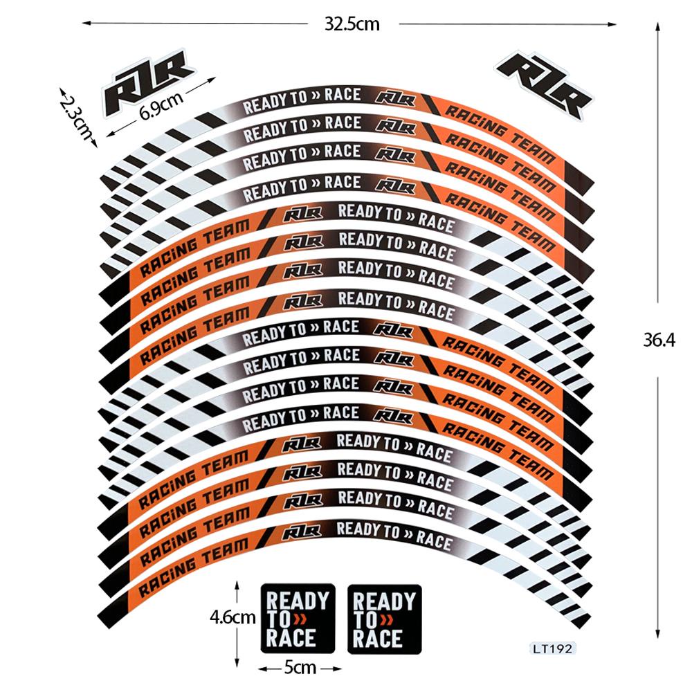For KTM RC390 Duke 250 690 790 890 1190 Reflective 17'' Wheel ...