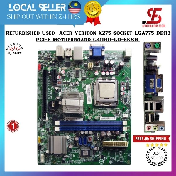 Refurbished Used Acer Veriton X275 Socket LGA775 DDR3 PCI-E Motherboard ...
