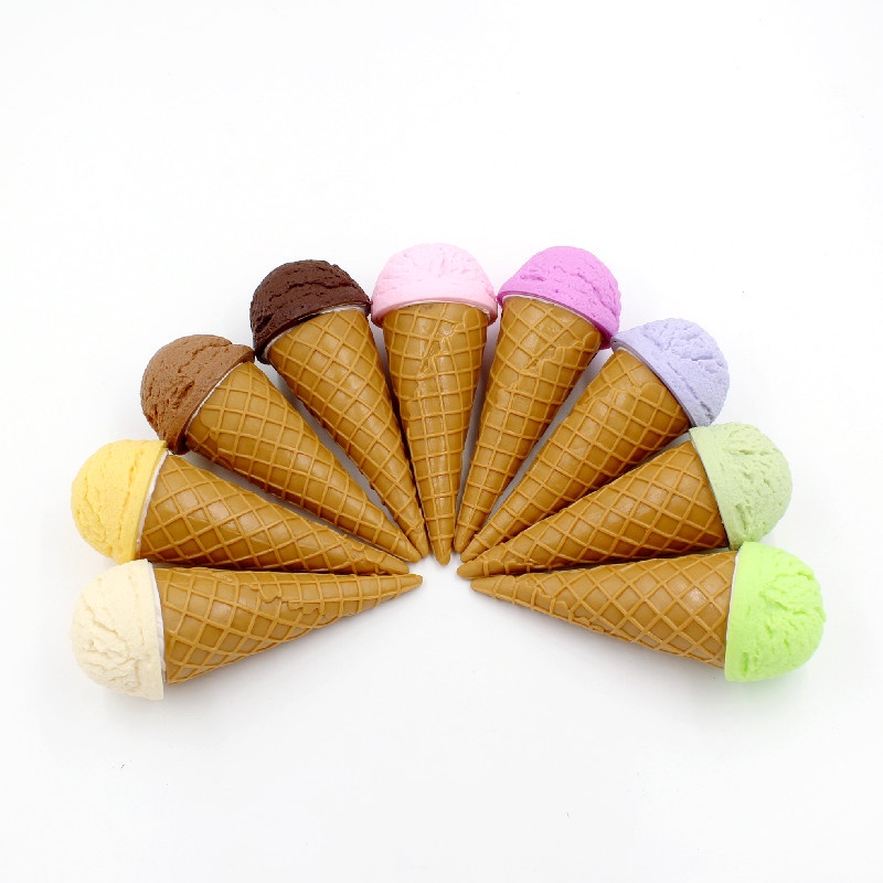 Fake Ice Cream Model Artificial PVC Ice Cream Cone Simulation Food ...