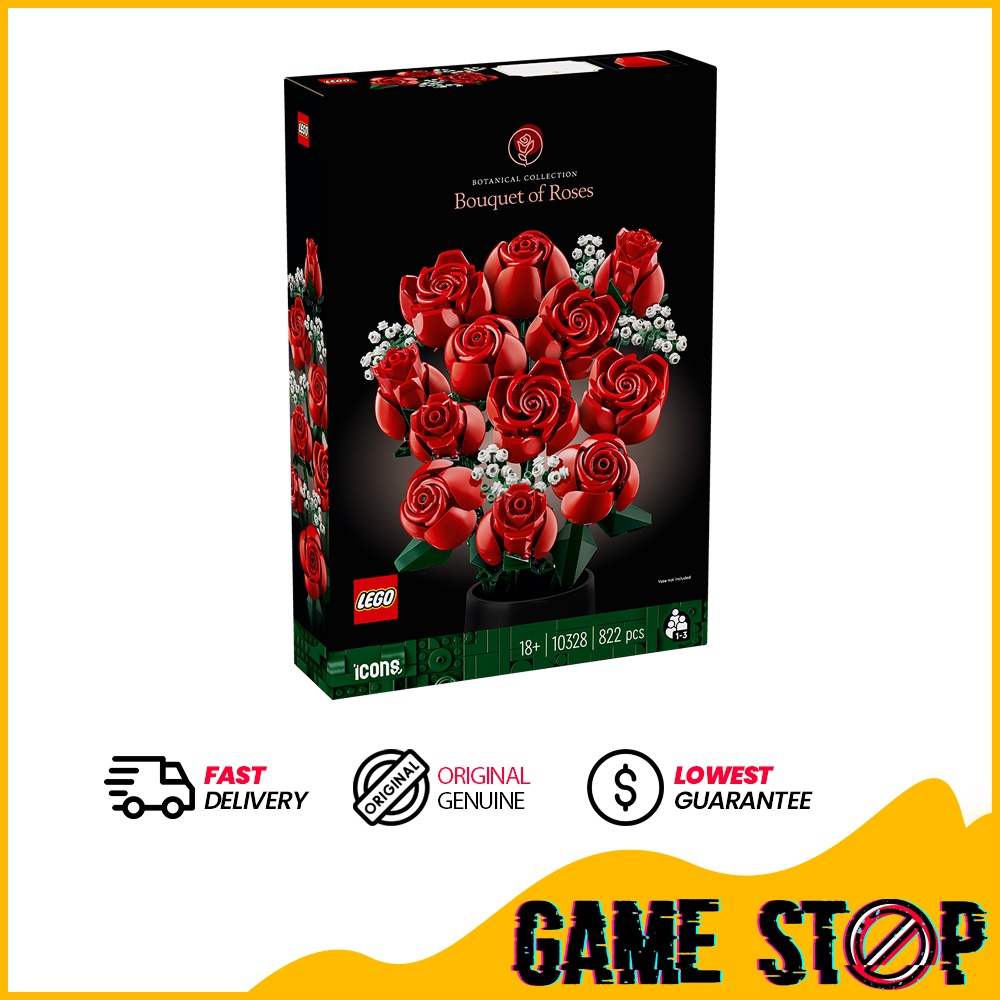 LEGO 10328 Icons Rose Flowers Bouquet | Shopee Malaysia