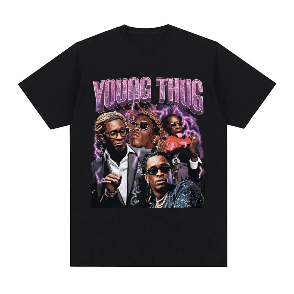 Rapper Young Thug Graphic T Punk Vintage Tshirt Men Tee | Shopee Malaysia