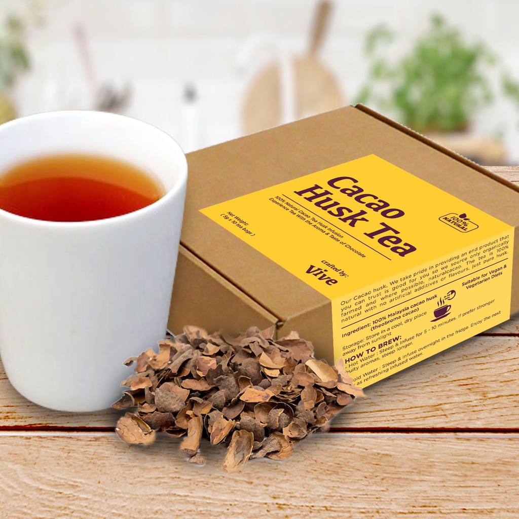 VIVE- Organic Cacao Husk Tea - Pure Indulgence, Sustainably Sourced | 原 ...
