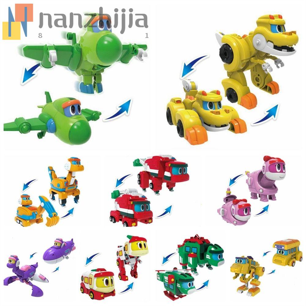 NANZHIJIA Min Deformation Gogo, Dino Action Figures Dinosaur Toys REX ...