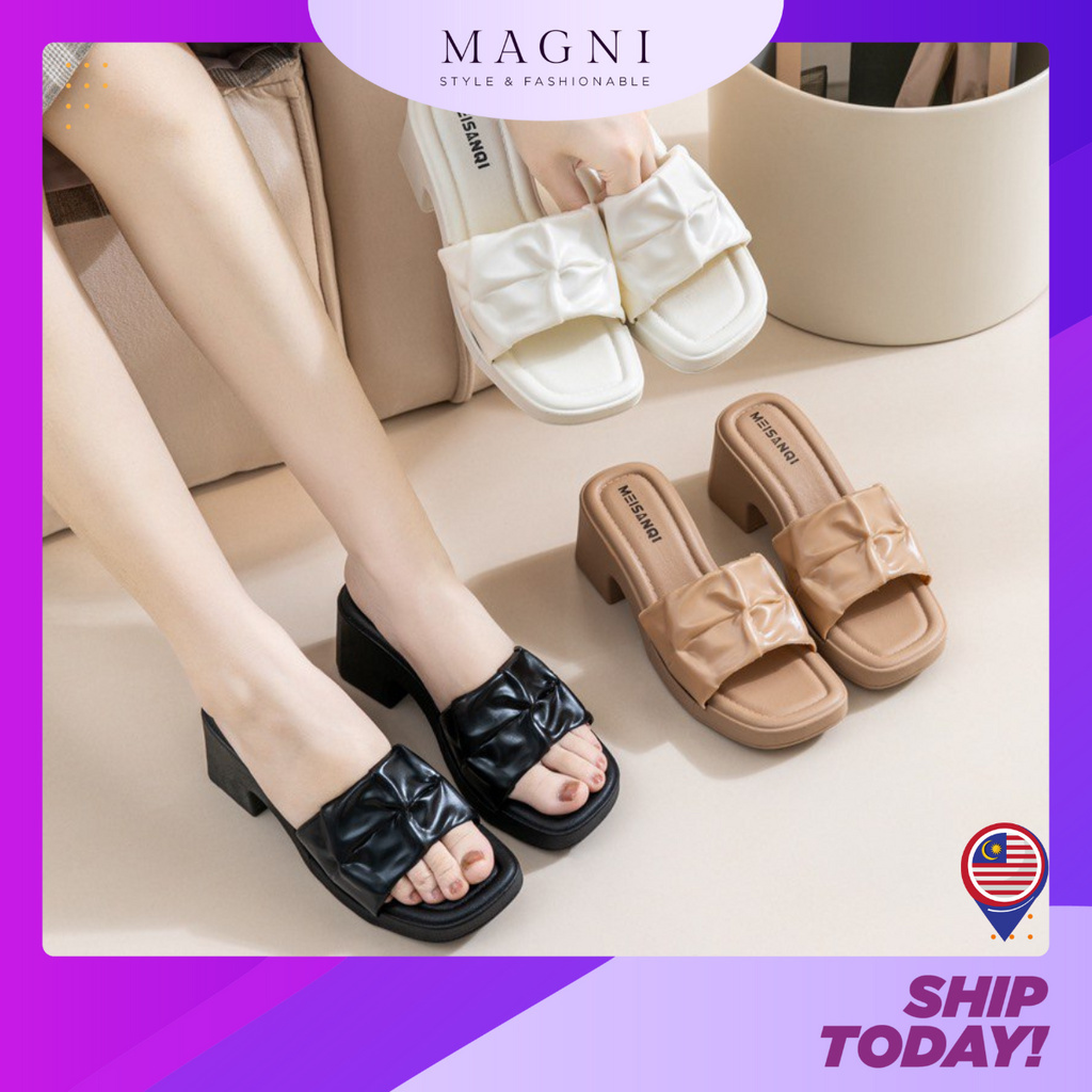 READY STOCK Thick Women's Sandal Kasut Wanita Casual Wedges Flip Flops ...
