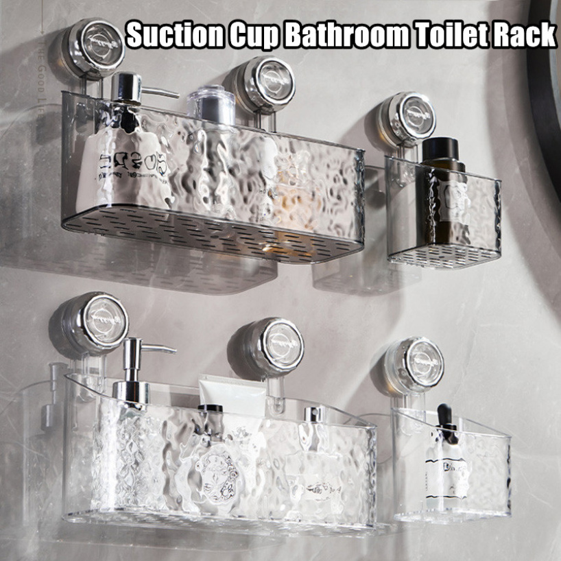 Suction Cup Rack Light Luxury Style Glacier Pattern Toilet Bathroom ...