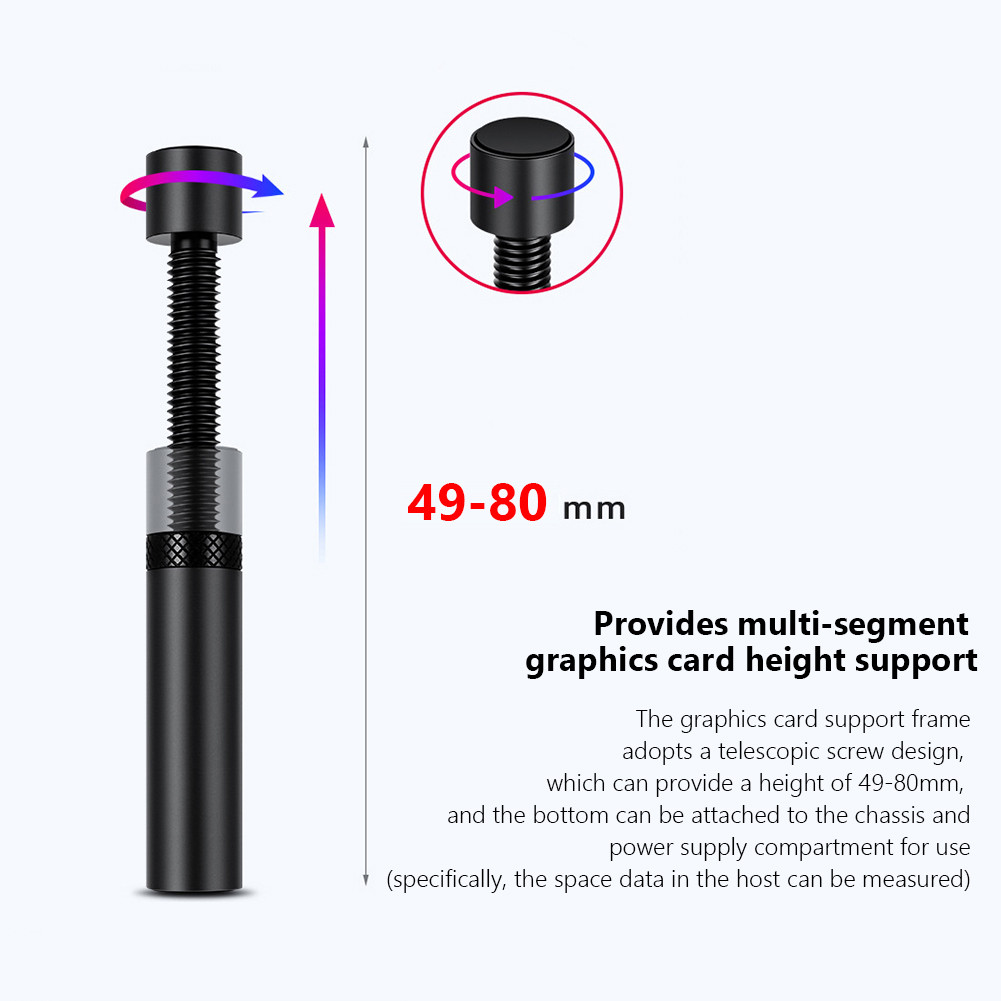 Graphics Card GPU Holder Support Vertical Telescopic Rotating Screw ...