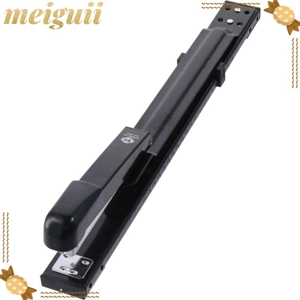 MEIGUII Long Reach Stapler, Black Metal Stapler, Flexible Office 20-25 ...