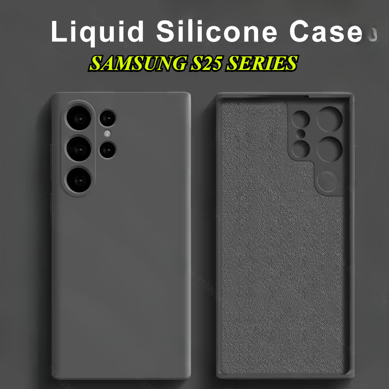 Casing For Samsung Galaxy S25 Ultra Plus 5G 2025 Square Liquid Silicone ...