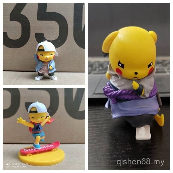Pokemon, Pokémon, Scooter Pikachu, Q Version Doll Bagged Figure ...
