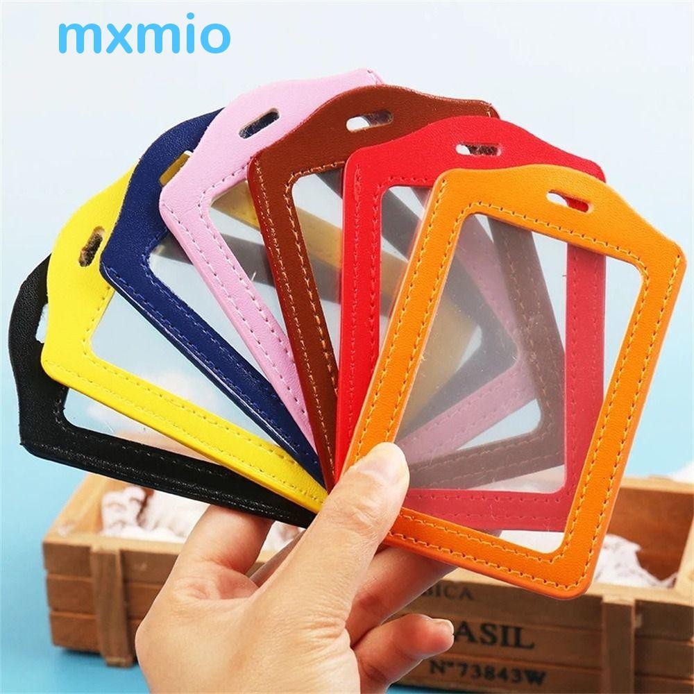 MXMIO Business Card Holder, Work Identity Double-Sided ID Badge Case ...