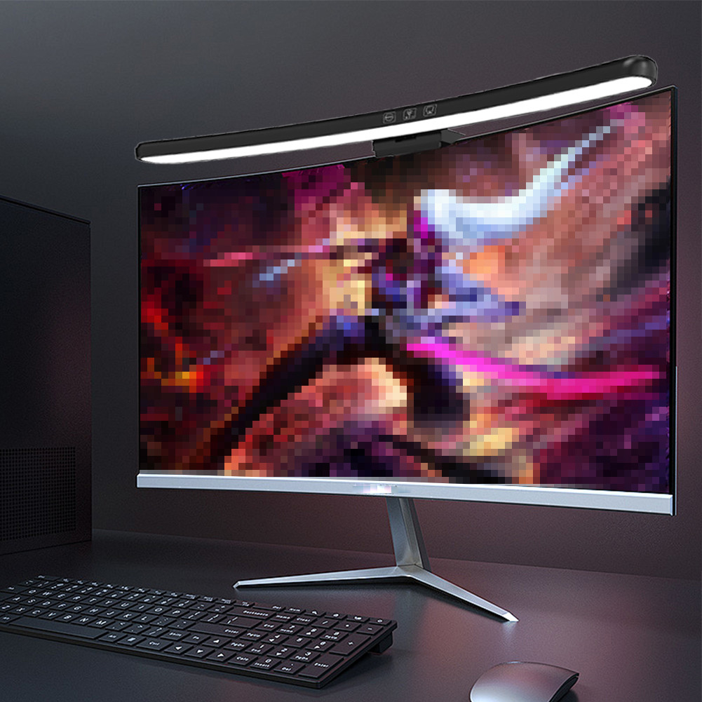 hot Curved Monitor Light Bar RGB Backlight Timed Computer Light Bar ...