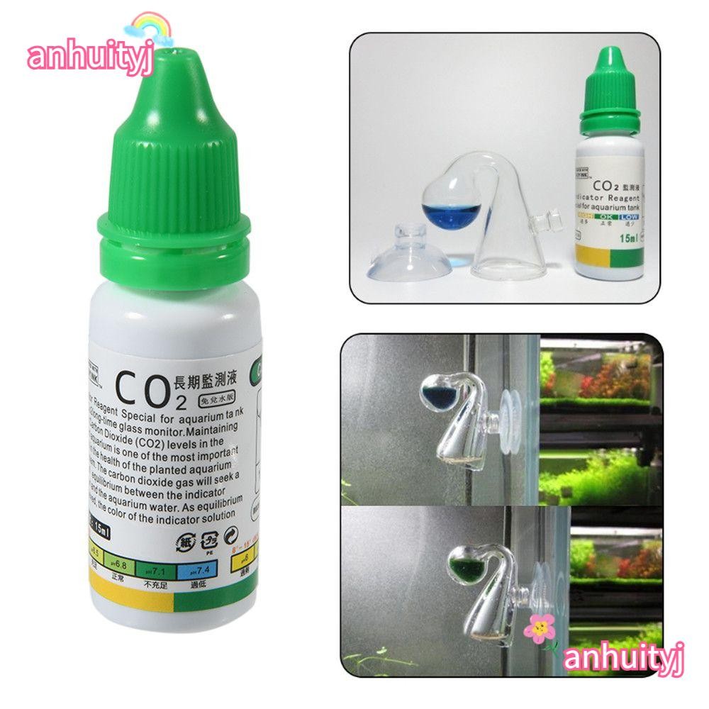 LANJ 2pcs Co2 Testing Equipment Fish Tank Co2 Diffuse Glass Drop ...