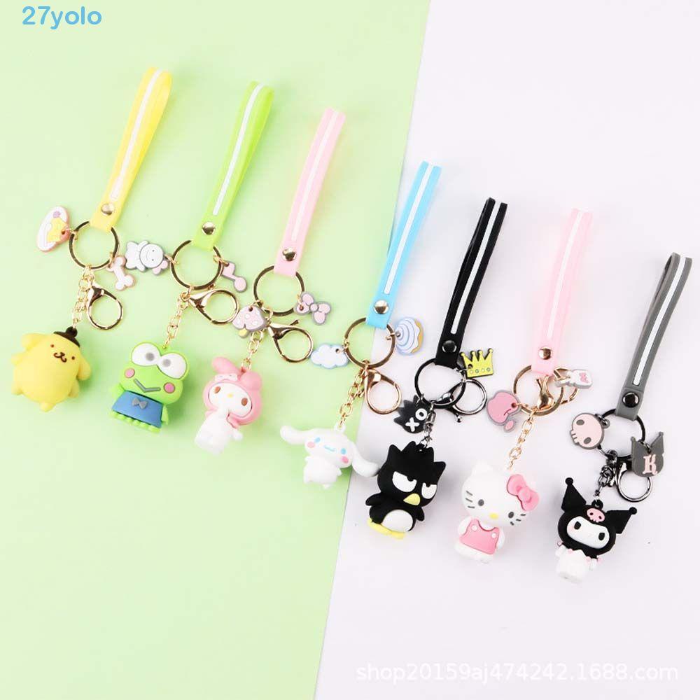 YOLO Cute Keychain Ornaments Car Pendant Key Rings Accessories Kuromi ...