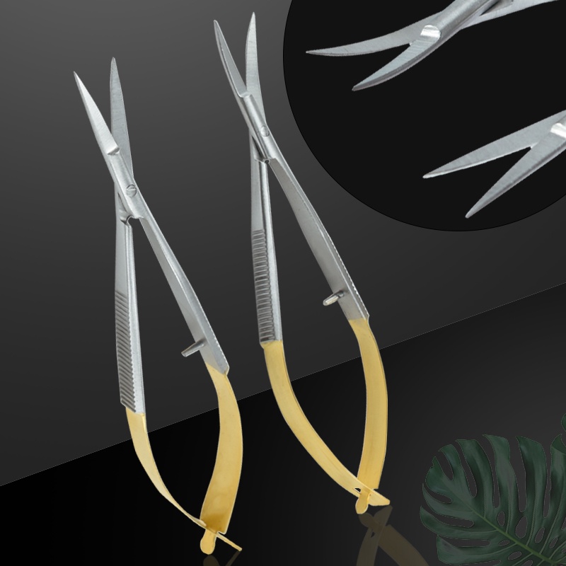 New Dental Ophthalmology Microsurgery Stainless Steel Scissor Animal ...
