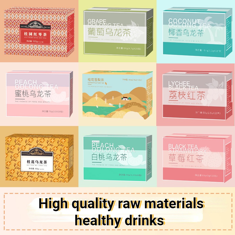 Multi Flavor Tea Bag Peach Oolong Tea Healthy Fruit Tea Cold Brewed Tea ...