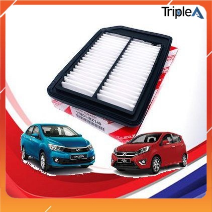 TOYOTA QUALITY AIR FILTER BZ140 FOR PERODUA AXIA 2017 ABOVE / PERODUA ...