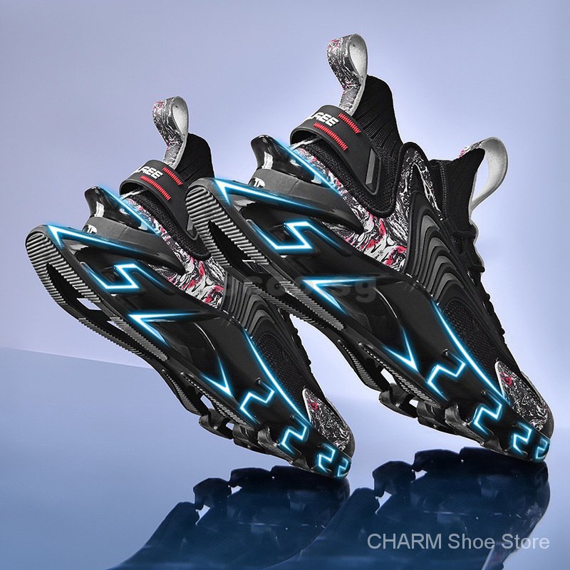 【100% High Quality】Oversized Cool Blade Men's Shoes High Top Breathable ...