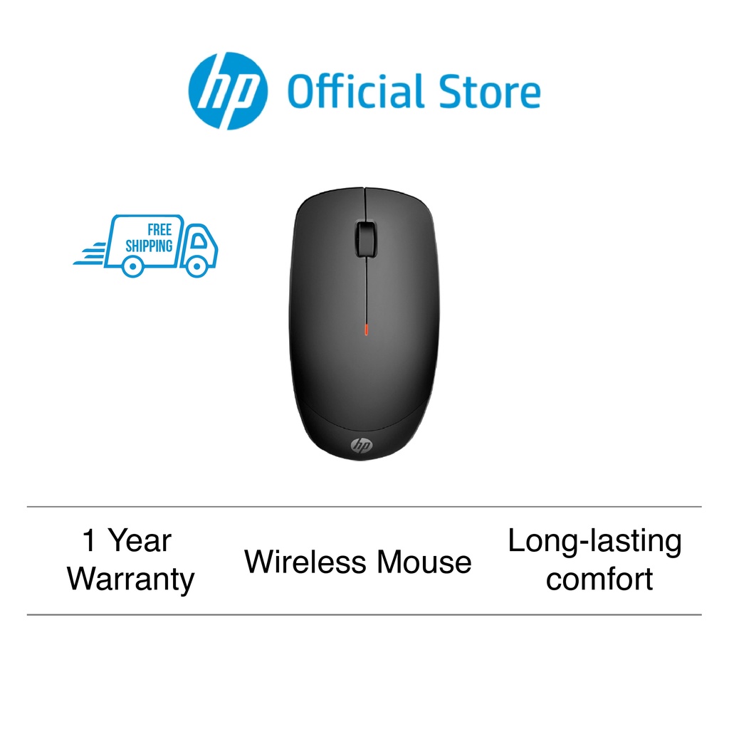 HP 235 Slim Wireless Mouse A - P / Wireless - USB Dongle / 2.4 GHz ...