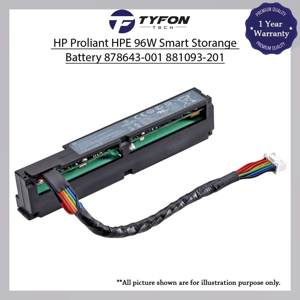 HP Proliant HPE Gen 9 Gen 10 Series 96W Smart Storage Battery with ...