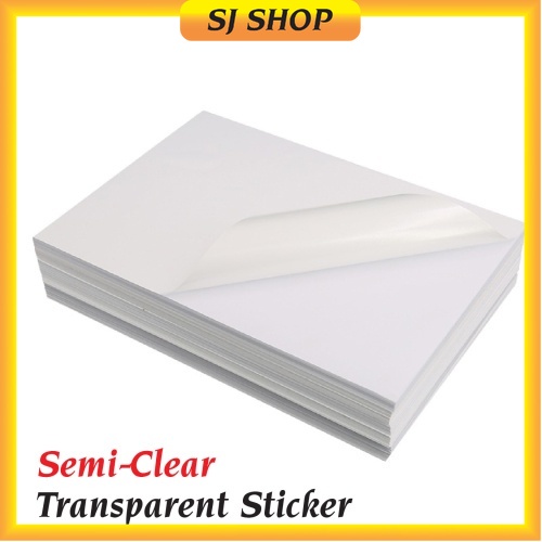 A4 Transparent Sticker | Clear PVC Sticker | OPP Transparent Sticker ...
