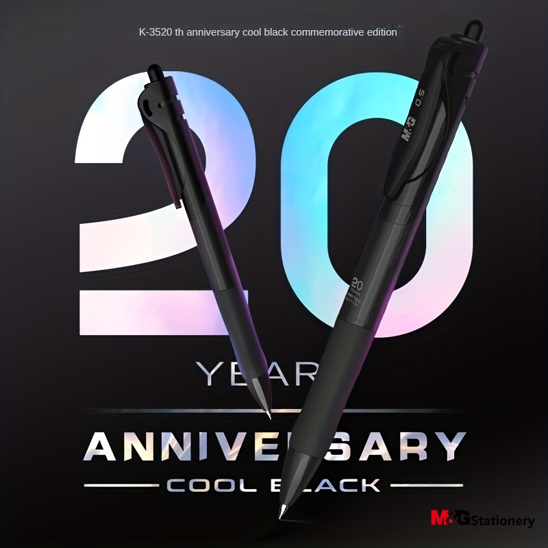 M&G Stationery k35/0.5mm Black Rollerball pen Press Bullet Signature Pen 20th Anniversary Cool ...