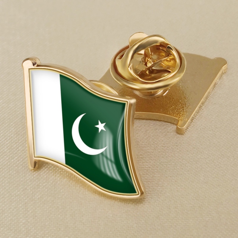 Pakistan national flag rubber badge brooch, world flags badge | Shopee ...