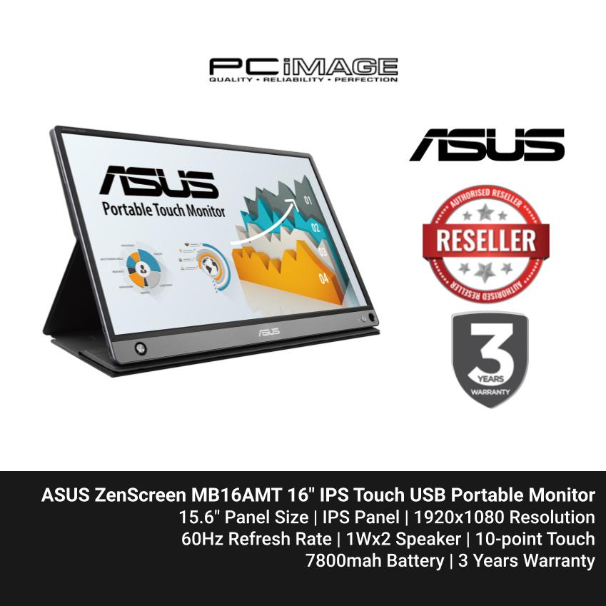 ASUS ZENSCREEN TOUCH MB16AMT 15.6" 5MS 60HZ USB-C TOUCH IPS 3YEAR ...