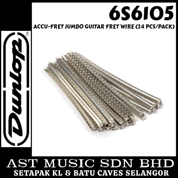JIM DUNLOP 6S6105 ACCU-FRET JUMBO GUITAR FRET WIRE (24 PCS/PACK ...