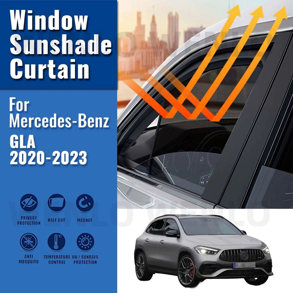 For Mercedes Benz GLA EQA H247 2020-2024 Magnetic Car Sunshade Front ...