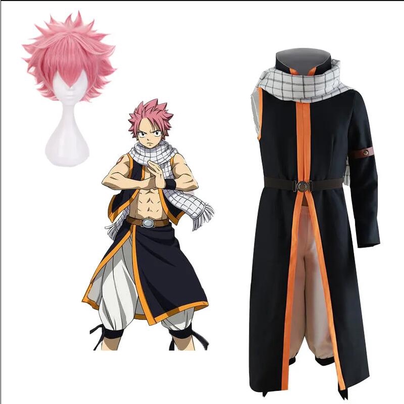 Natsu Dragneel Cosplay Fairy Tail Natsu Anime Costume Halloween Cool ...