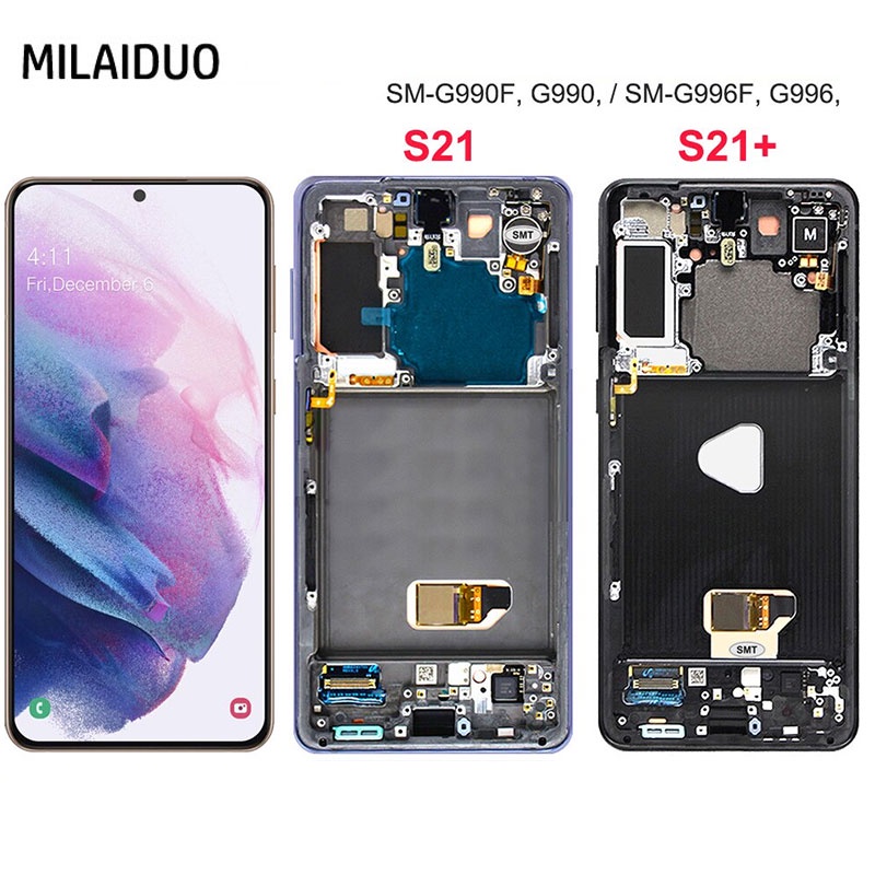Brand New Amoled LCD For S21+ / S21 Plus Display with Frame for Samsung Galaxy S21 G990 G990F ...
