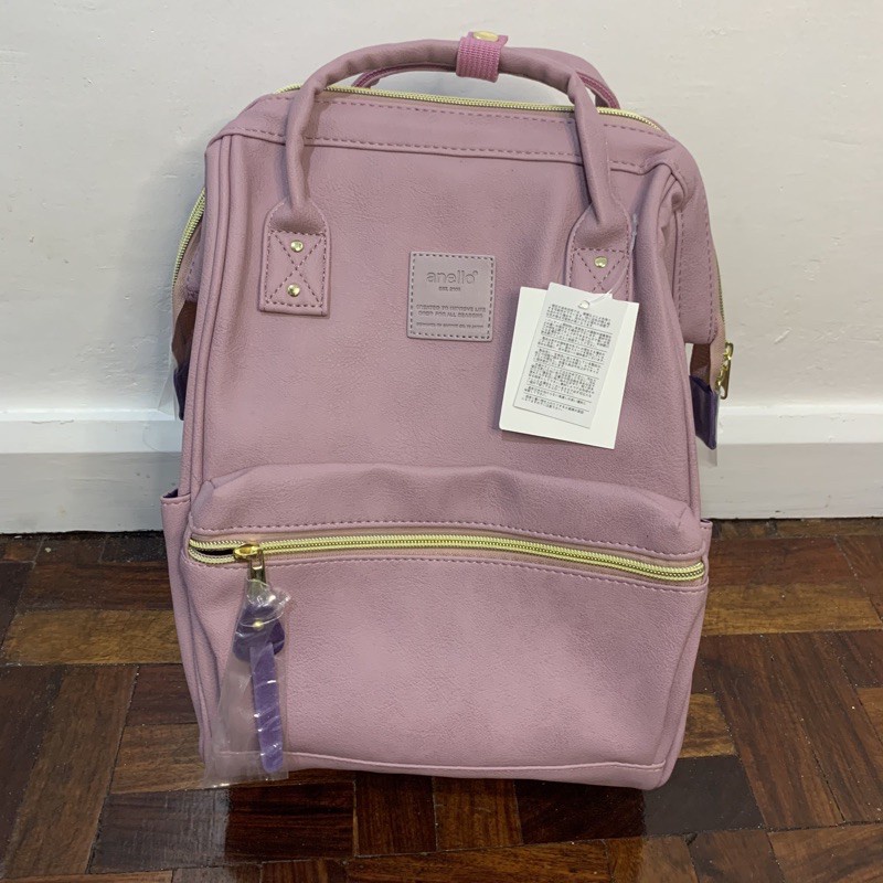 Original 100% Anello Leather Backpack | Shopee Malaysia