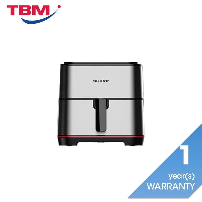 Sharp Air Fryer with Touch Control Stainless (5.0L) KFAF50MST | Shopee ...