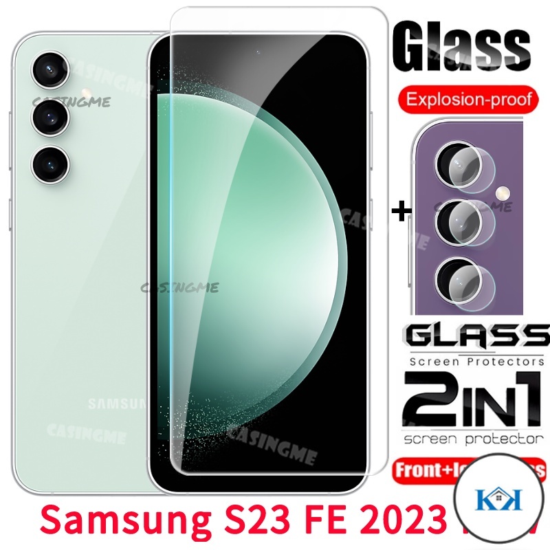 KK 2023 Samsung S23 FE Film 2 in 1 Screen Protector For Samsung Galaxy ...